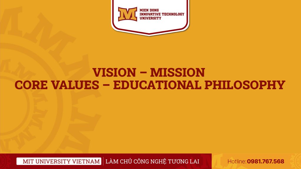 Vision – Mission – Core Values – Educational Philosophy - MIEN DONG ...
